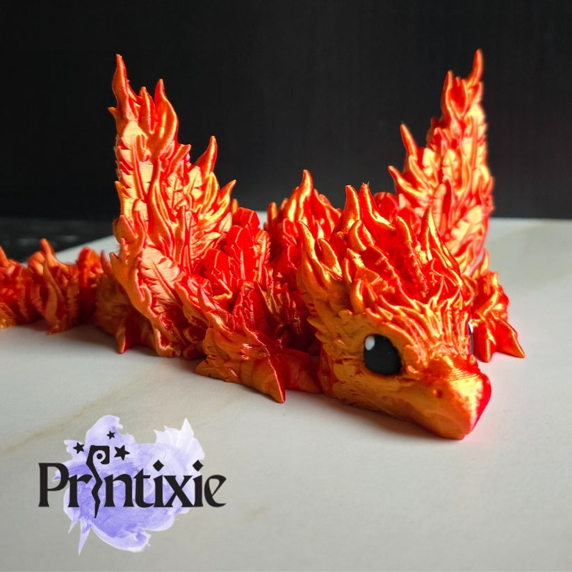 Flame Dragon – Articulated Fantasy Figure & Gift | Printixie